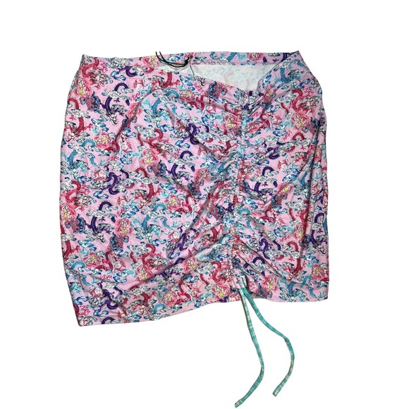 Vdm | Swim | Vdm The Label Pink Dragon Swim Coverup Medium New | Poshmark